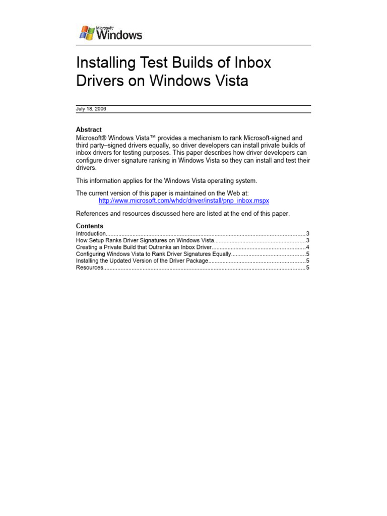 PnP_inbox | PDF | Device Driver | Microsoft Windows