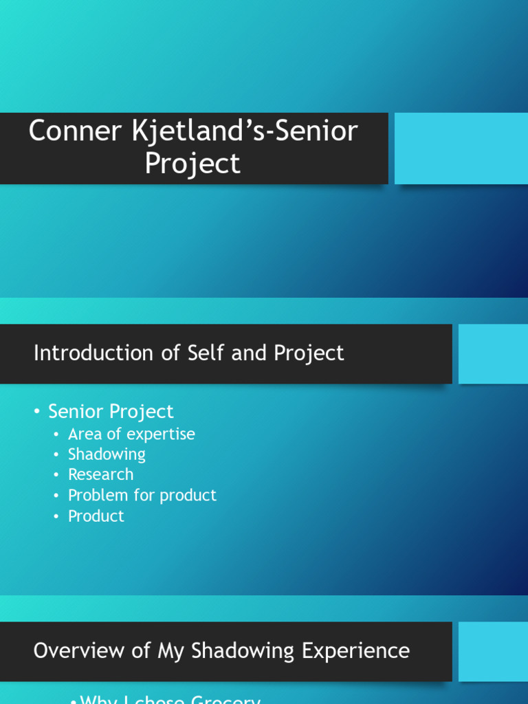 Senior Project Presentation | PDF | Business | Art