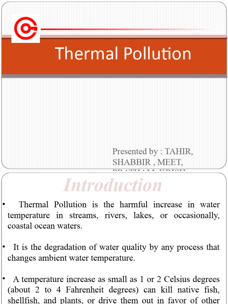 Understanding Thermal Pollution Sources | PDF | Water | Power Station