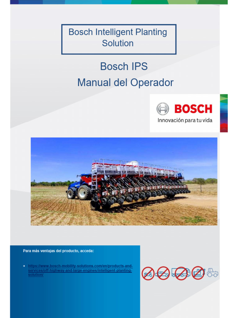 Bosch Ips Manual Del Operador v7 Esp | PDF | Sensor | Calibración