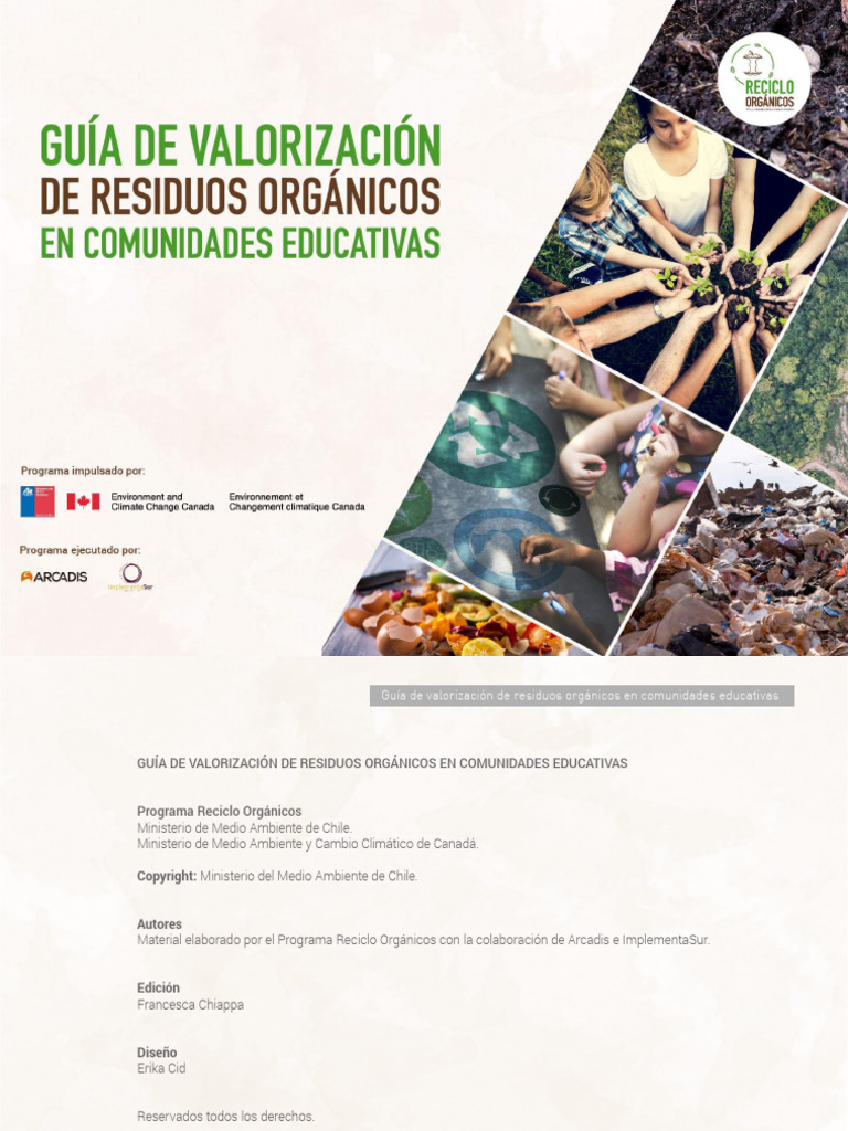 Guia Valorizacion de Residuos Organicos en Comunidades Educativas | PDF | Residuos | Reciclaje