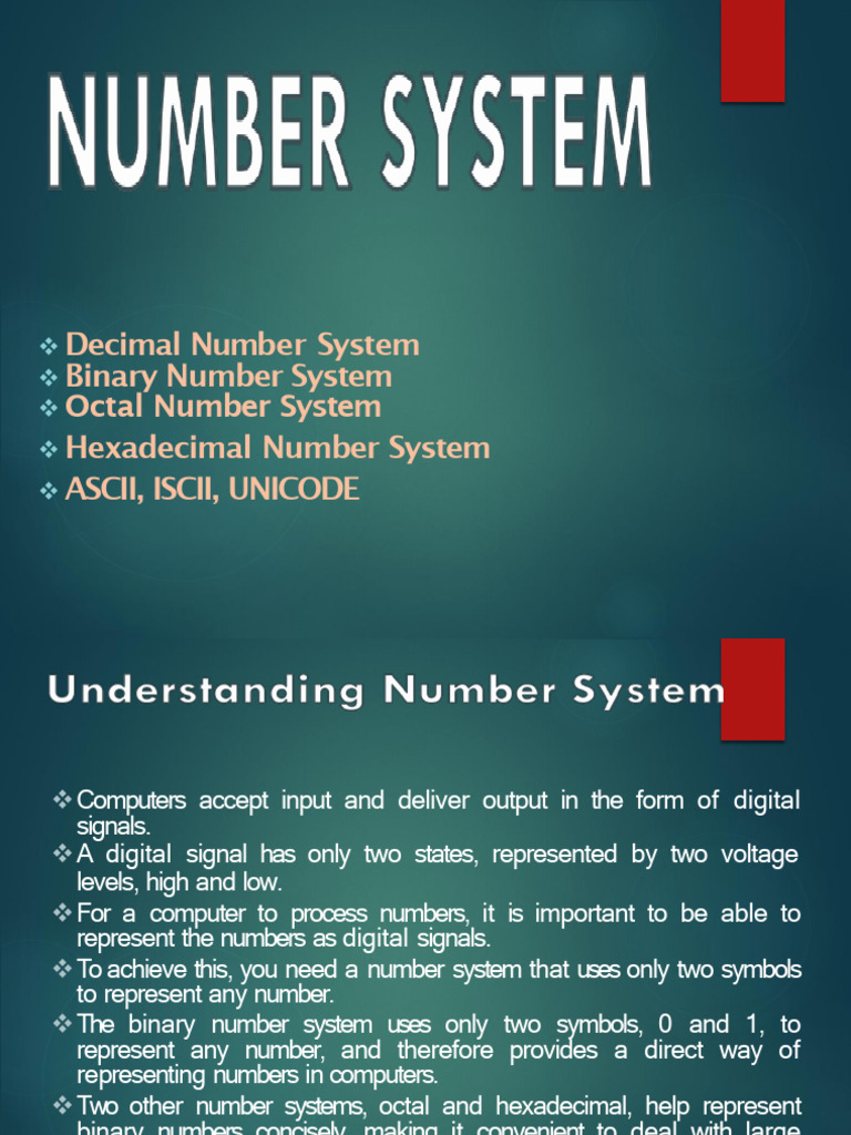 004 Number System | PDF | Character Encoding | Digital Typography