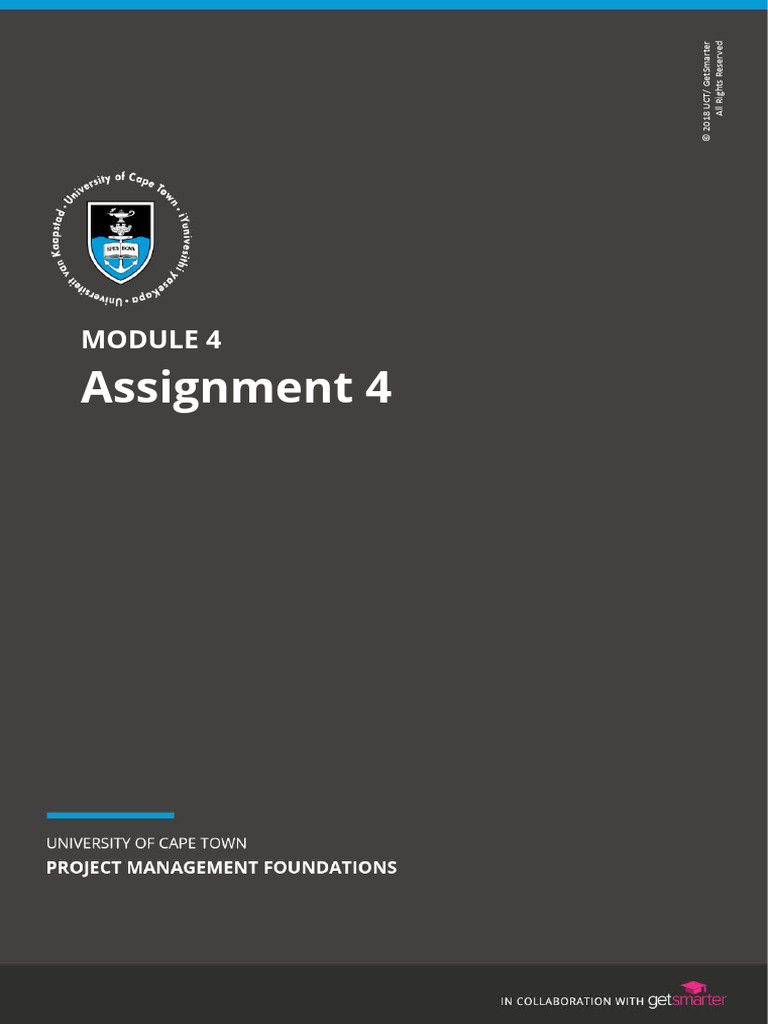 UCT PM Module 4 - Assignment 4 | PDF | Risk | Outsourcing