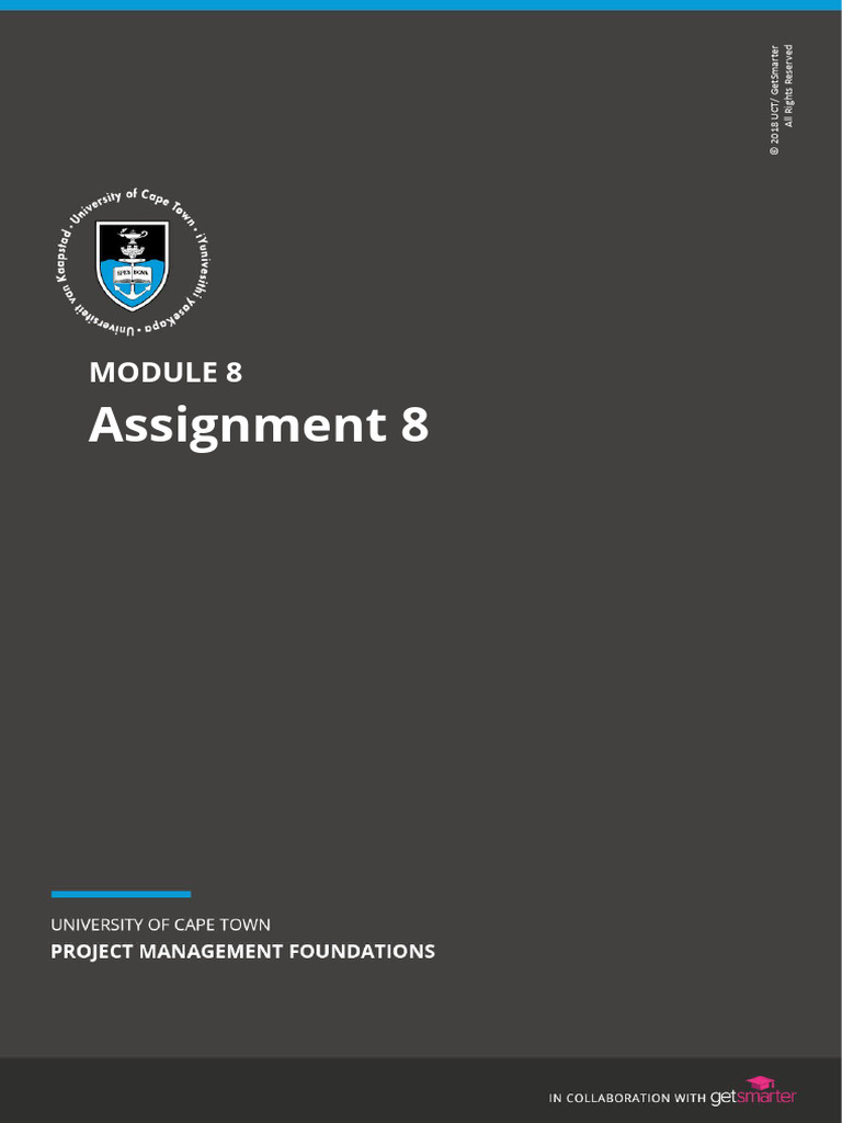 UCT PM Module 8 - Assignment 8 | Download Free PDF | Plagiarism | Computing