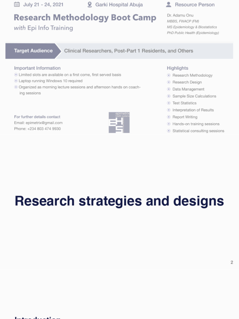 01-research-strategies-and-designs | PDF | Methodology | Validity (Statistics)