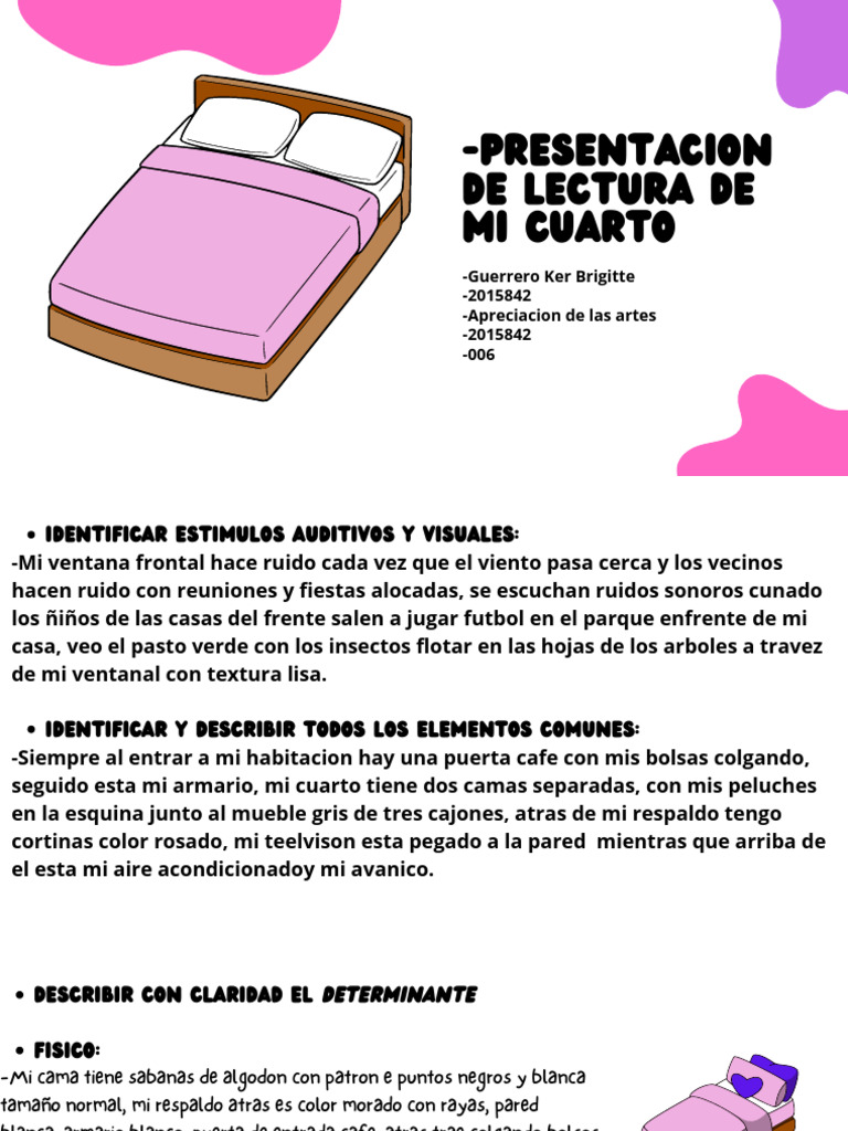 lectura de mi cuarto | PDF