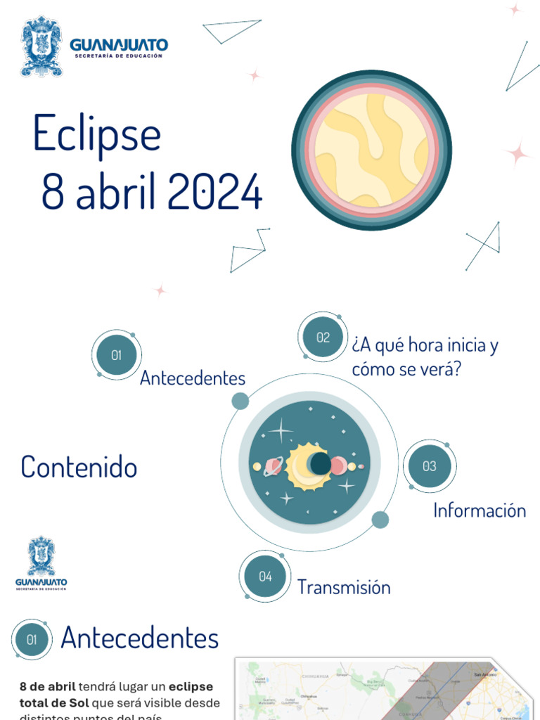 Eclipse Solar 2024 en Guanajuato | PDF | Cuerpos del sistema solar ...