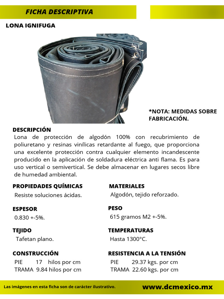 Lona Ignifuga | PDF | Soldadura | Construcción