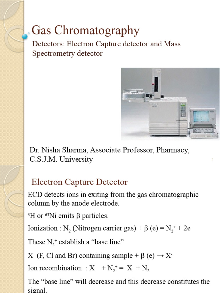 4 Detectors ECD Amd MS | PDF | Gas Chromatography | Analytical Chemistry