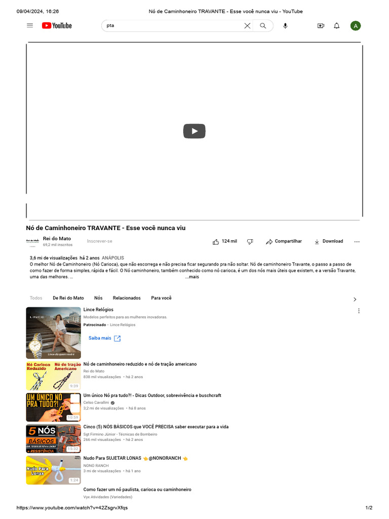 Nó de Caminhoneiro TRAVANTE - Esse Você Nunca Viu - YouTube | PDF
