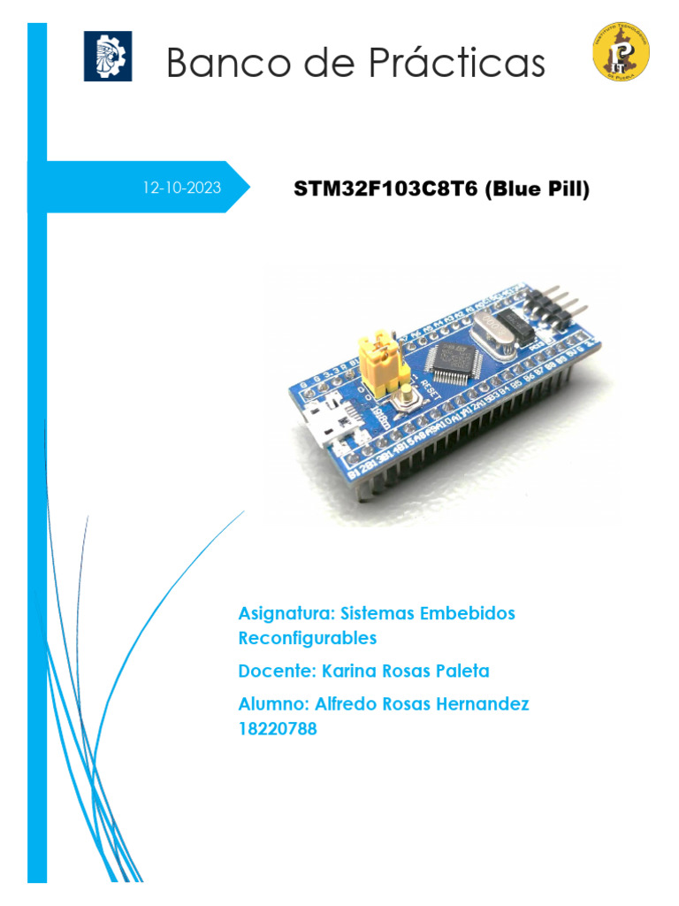 Qué Es Él STM32F103C8T6 | PDF | Conversor analógico a digital | Microcontrolador