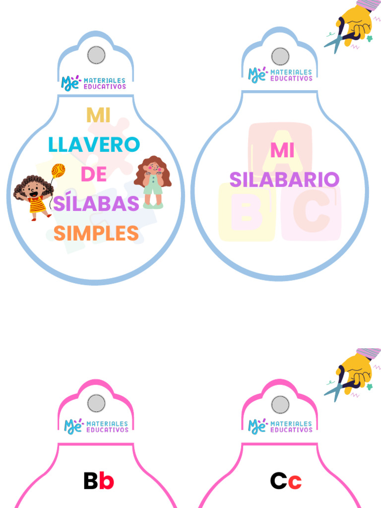 Llavero de Silabas Simples | PDF