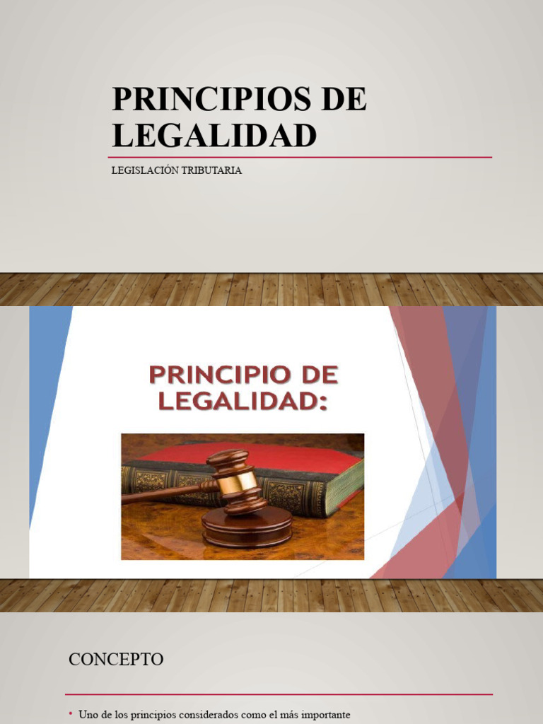 G1-T4 Principios de Legalidad | Descargar gratis PDF | Ley Pública | Ciencias Políticas