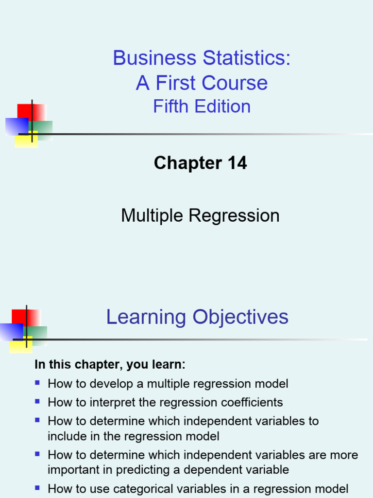 Chapter 14 Multiple Regression Pdf Coefficient Of Determination Linear Regression