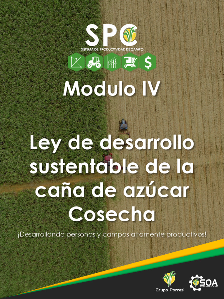 Ley de Desarrollo Sustentable de La Caña de Azúcar | PDF | Caña de ...