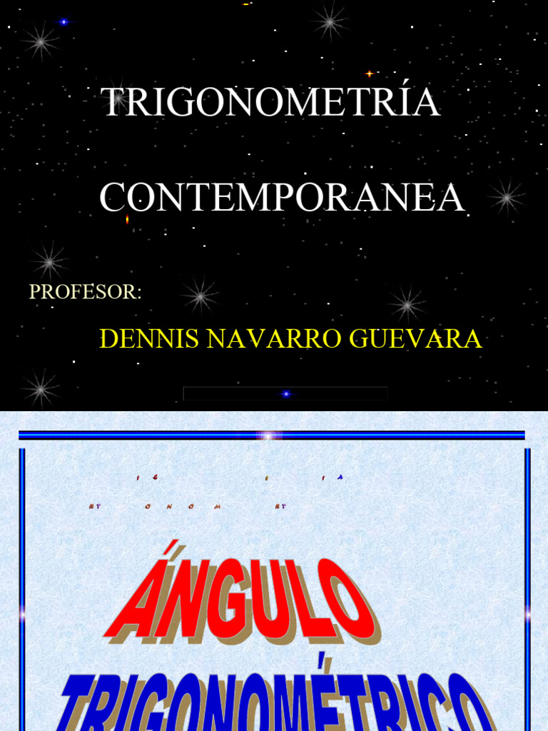 Clase Ang trig y Sist de med Ang 5to sec | PDF | Geometría | Geometría ...