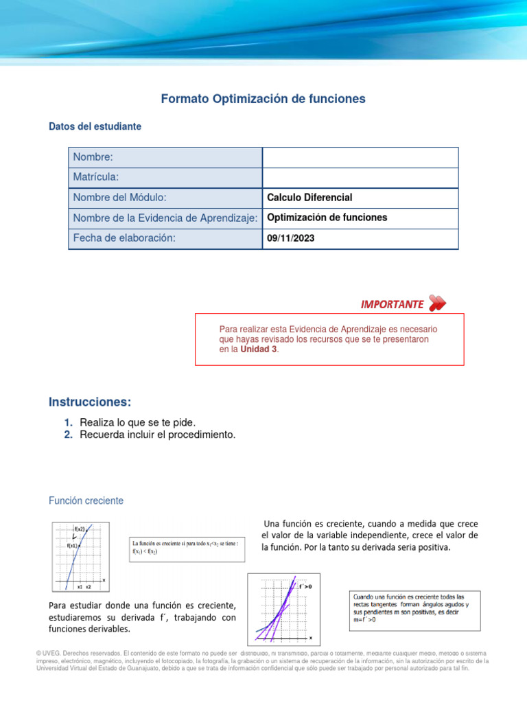Optimización | PDF | Derivado | Función (Matemáticas)