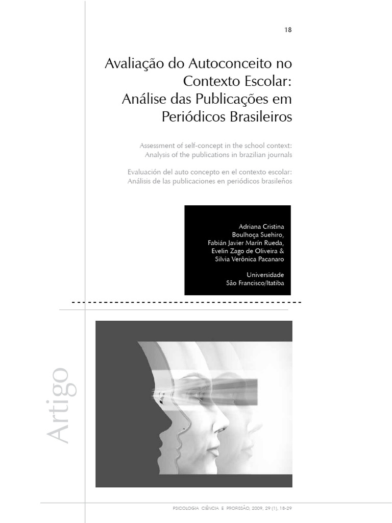 Avaliação Do Autoconceito No Ambiente Escolar | PDF | Autoimagem ...