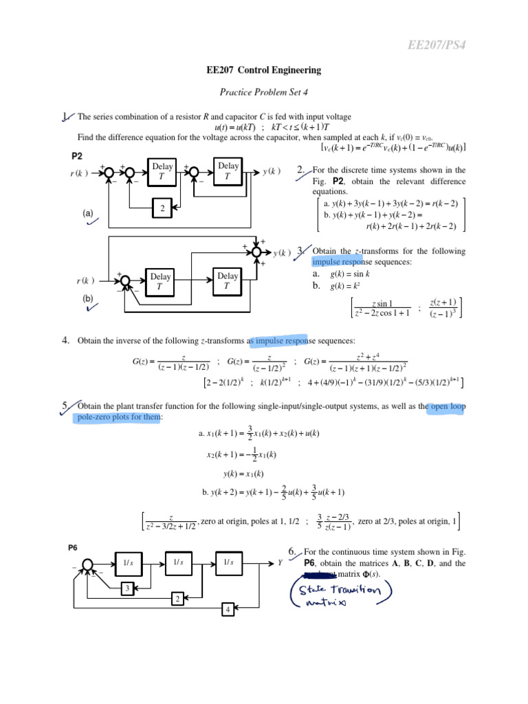 EE207 Problem Set 4 IIT ROPAR | PDF | Electronics | Electromagnetism