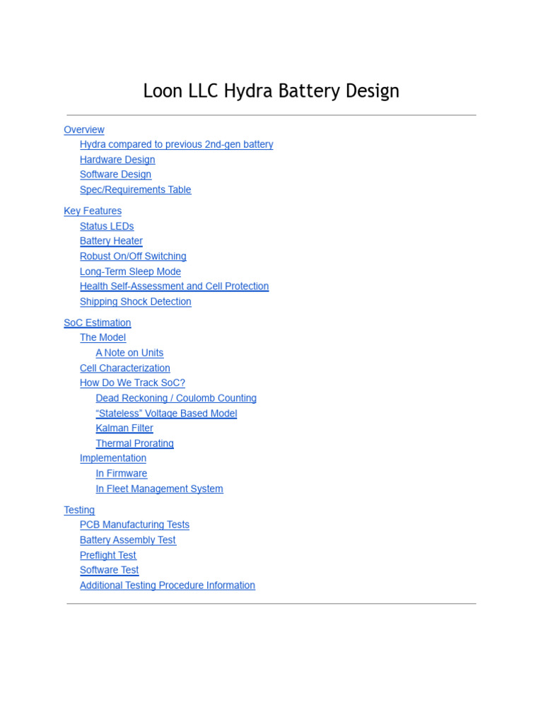 LnArt - Loon Hydra Battery Design | PDF | Electrical Engineering ...