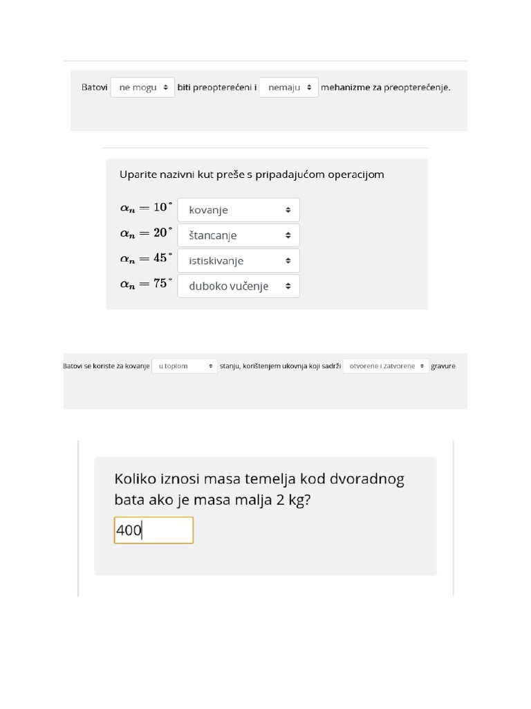OMD - Pitanja Odabir | PDF