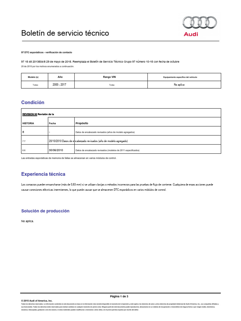 2000-2017 DTC Esporadicos | PDF | Conector eléctrico | Documento