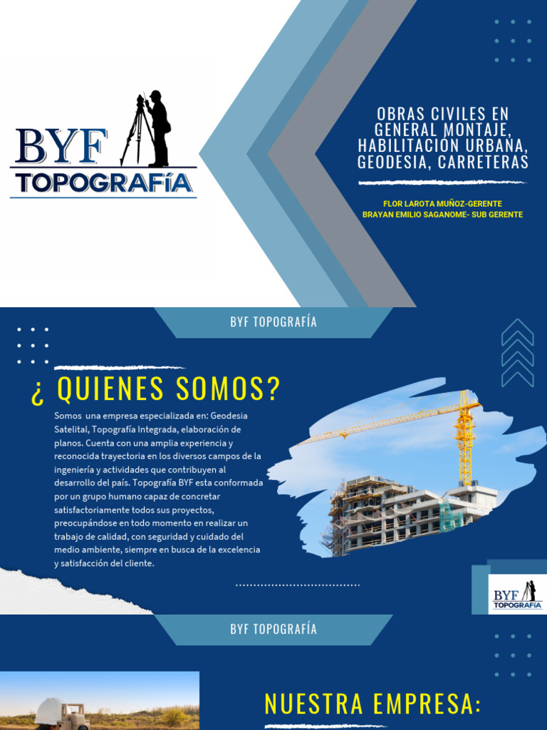Servicios de Topografía BYF | PDF | Topografía | Business