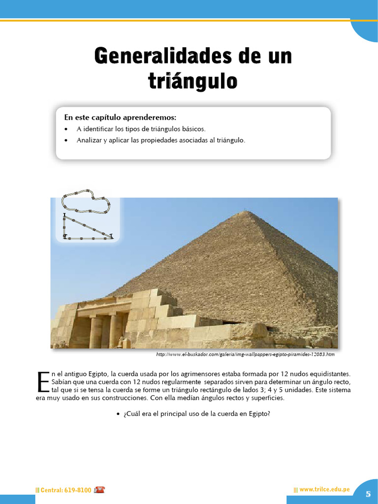 Generalidades de Un Tri-Ngulo | PDF | Triángulo | Ángulo