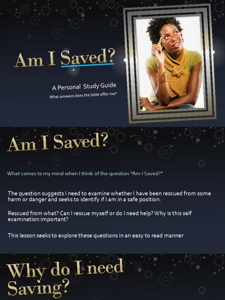 Am I Saved - A Personal Study Guide | PDF | Jesus | Acts Of The Apostles