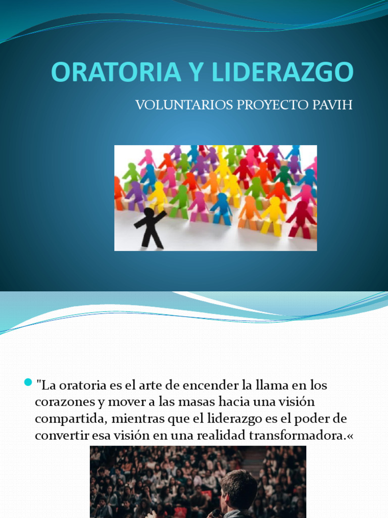 ORATORIA Y LIDERAZGO | PDF | Hablar en público | Liderazgo
