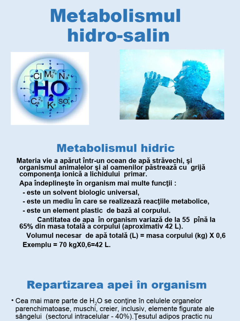 14.metabolismul Hidro-Salin | PDF