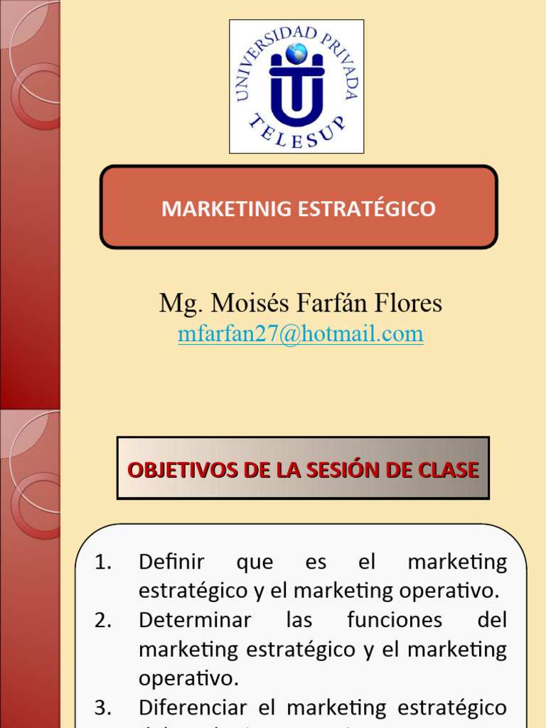 CLASE MODELO MKT ESTRATÉGICO | PDF | Marketing | Producto (Negocio)