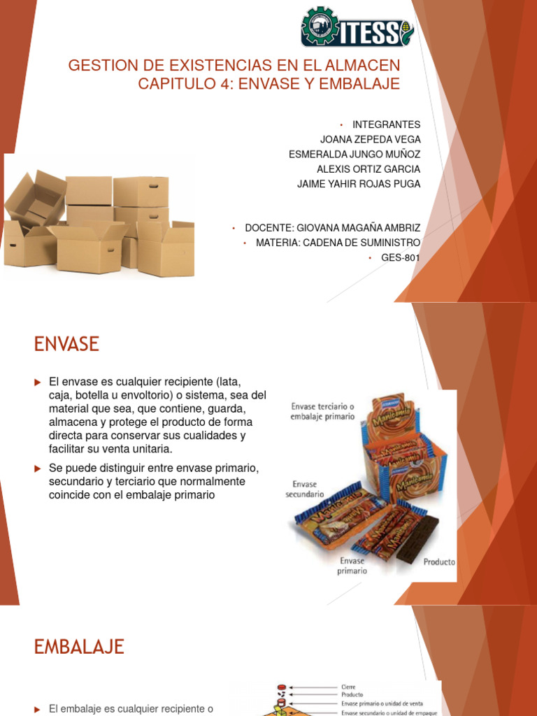 Embase, Envalaje y Almacen | PDF | Logística | Calidad (comercial)