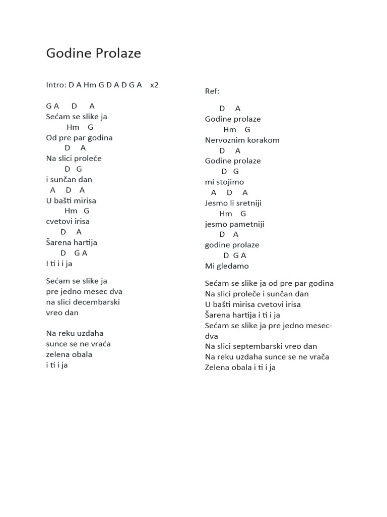 Godine Prolaze | PDF
