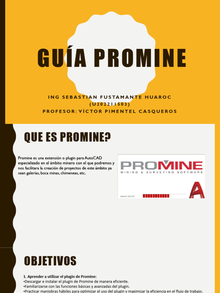 Guía de Uso de Promine para AutoCAD | PDF | Perforación