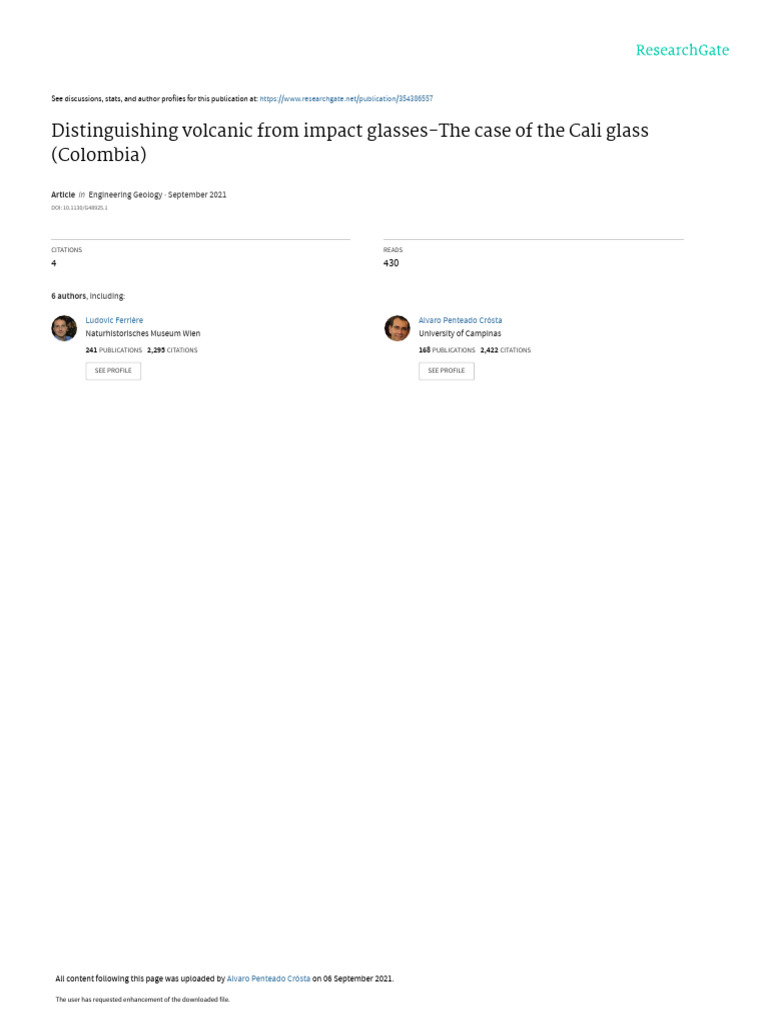 Geologists: Cali Glass Origins | PDF | Magma | Rock (Geology)