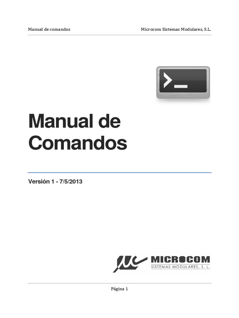 Manual Comandos | PDF | paquete general de Radio sevicio | Gsm