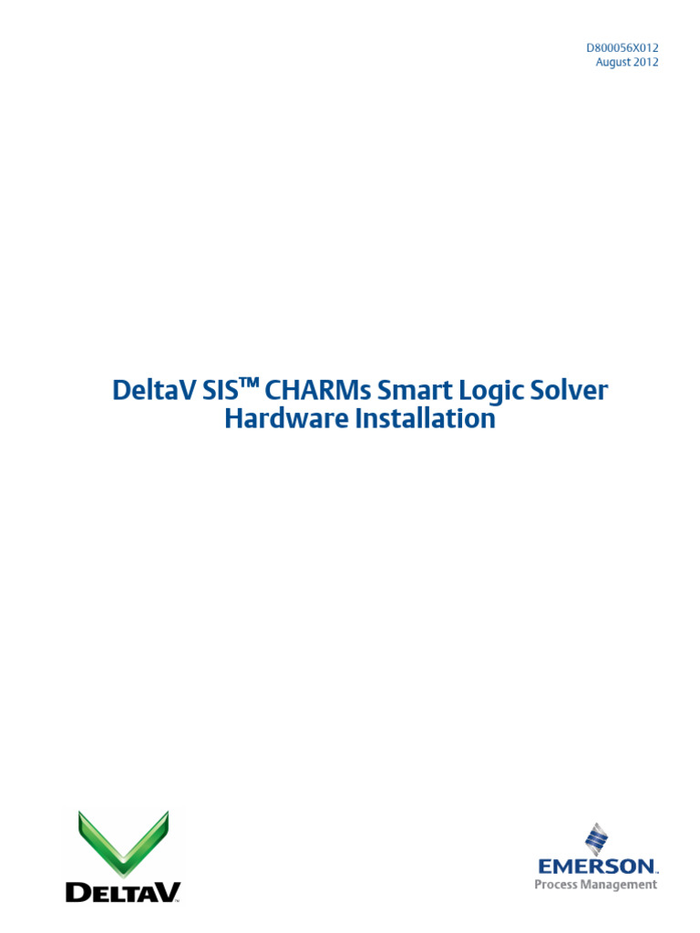 DeltaV SIS™ CHARMs Smart Logic Solver Hardware Installation | PDF ...