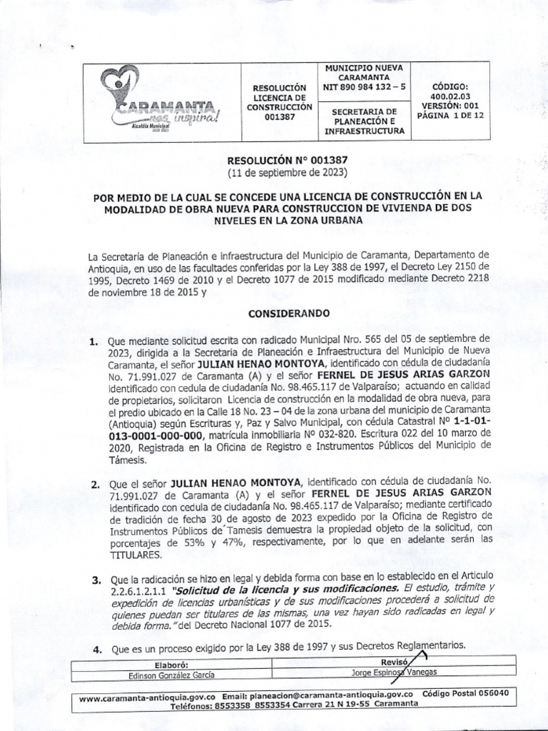 Documentos Julian Henao - 0001 | PDF