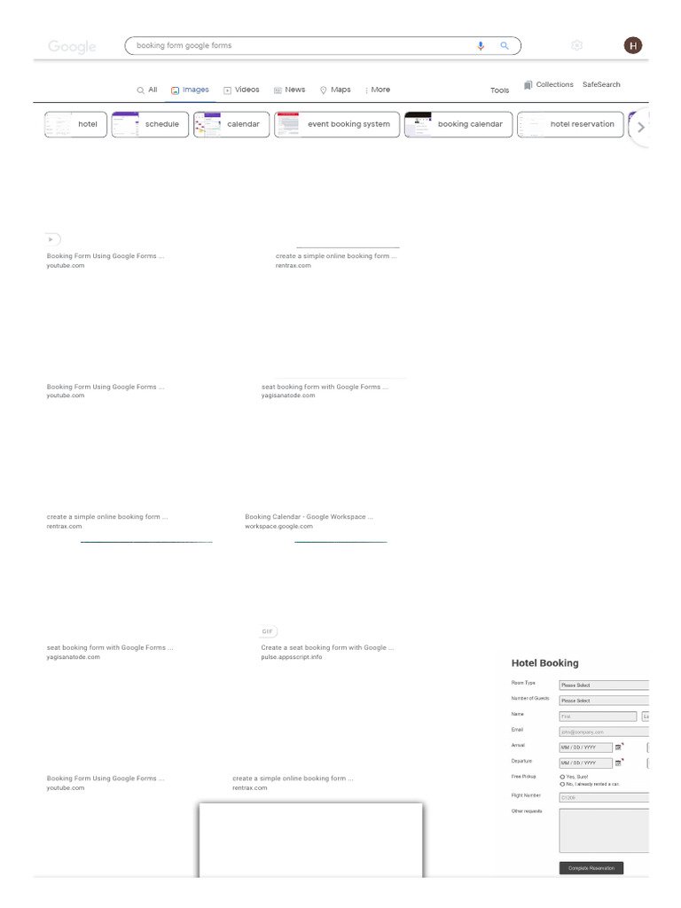 Booking Form Google Forms - Google Search | PDF | Internet | Cyberspace