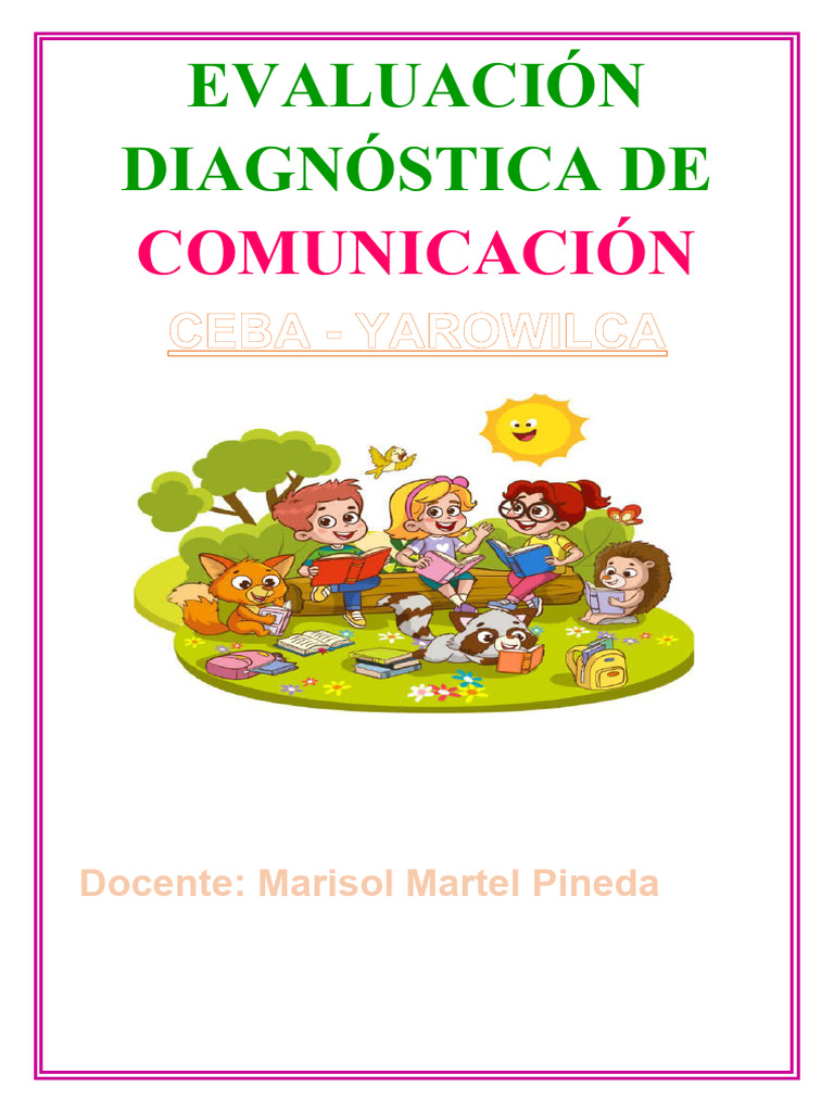 Evaluac. Diag. Comunicacion | PDF