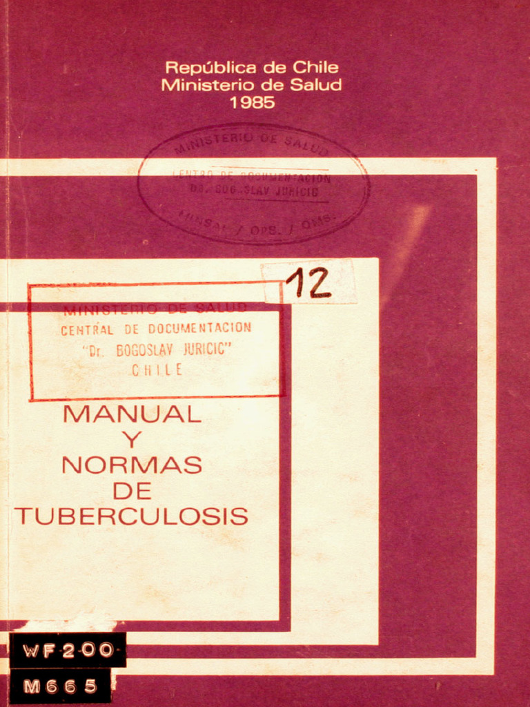 Manual y Normas de Tuberculosis 1985 | PDF | Tuberculosis | Hospital