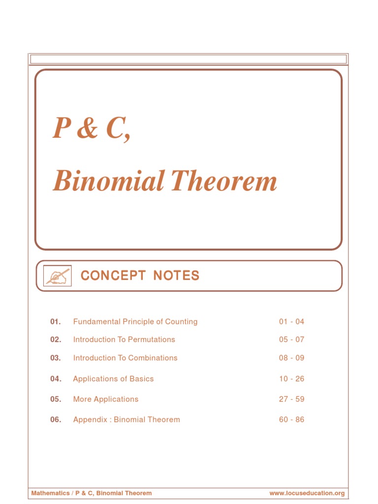 Math Perm and Comb | PDF | Teaching Methods & Materials