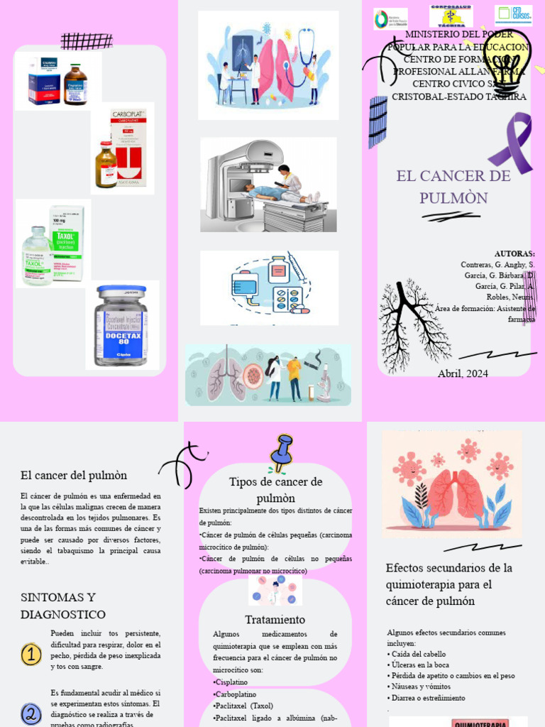 TRIPTICO | PDF | Cáncer de pulmón | Cáncer