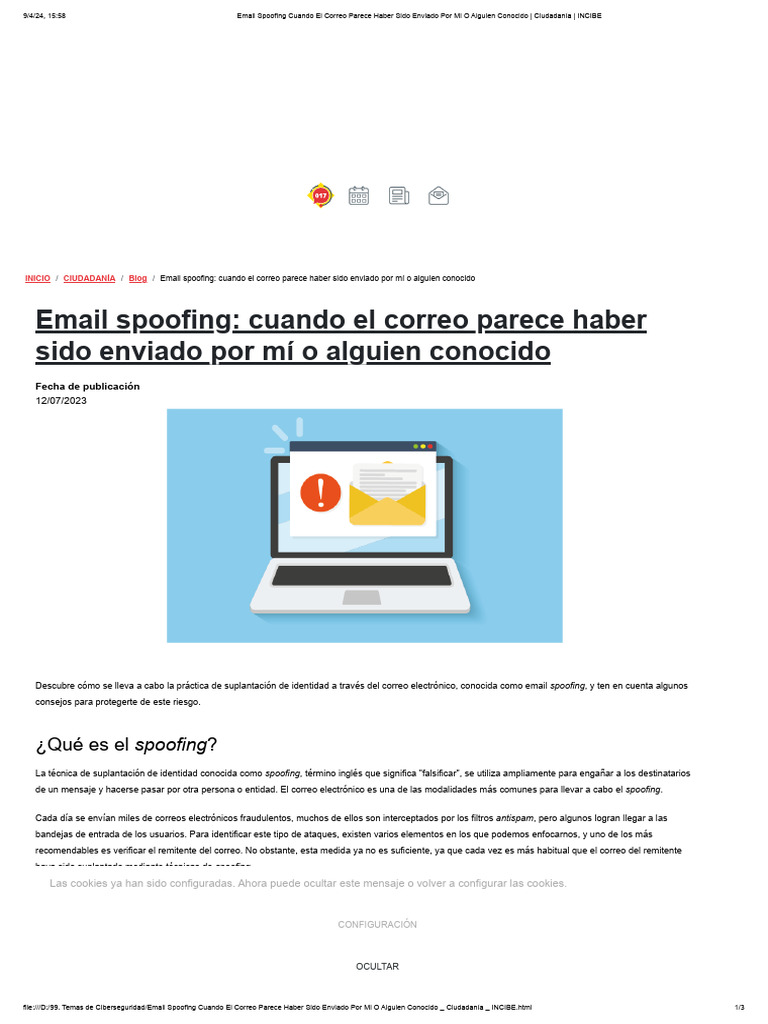 Email Spoofing | Descargar gratis PDF | Suplantación de identidad ...