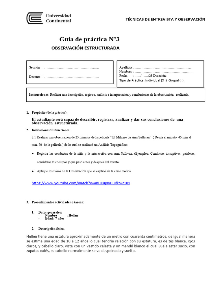 Guia Practica 03 (B) | PDF | Comportamiento | Conceptos psicologicos