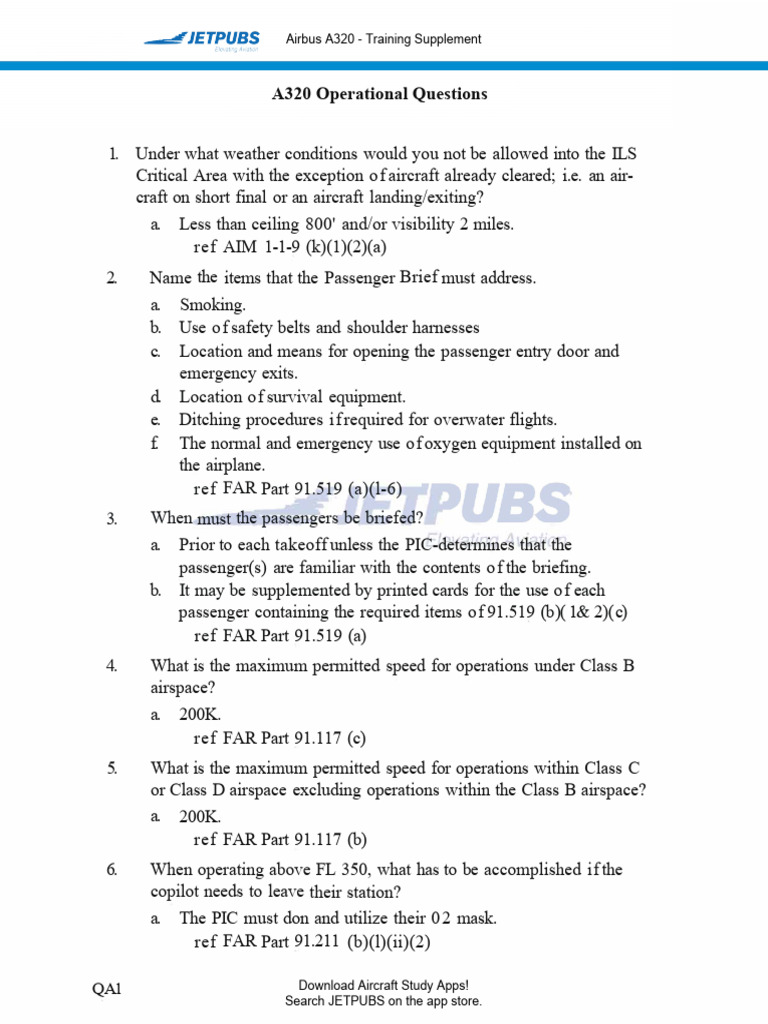 A320 Operational Procedures and Guidelines | PDF | Flight Control ...