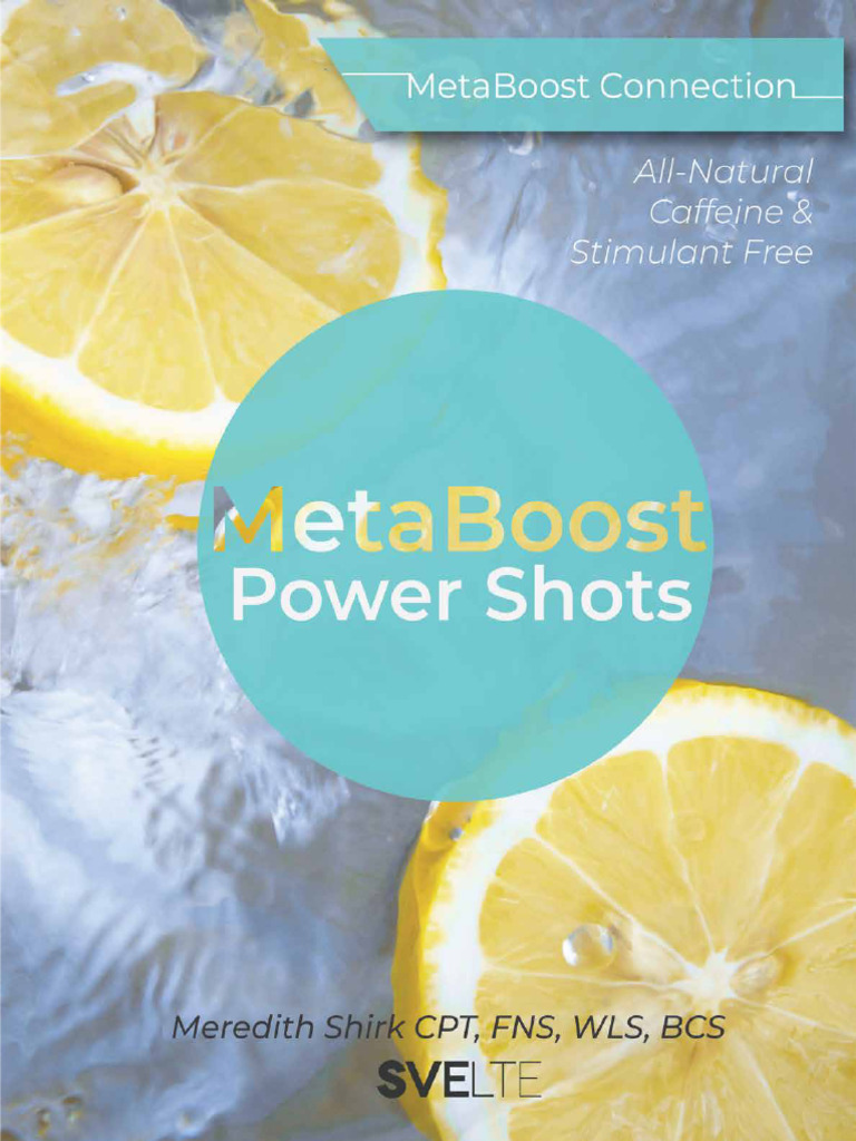 Metaboost Power Shots 9.10 | PDF | Lemon | Health Care