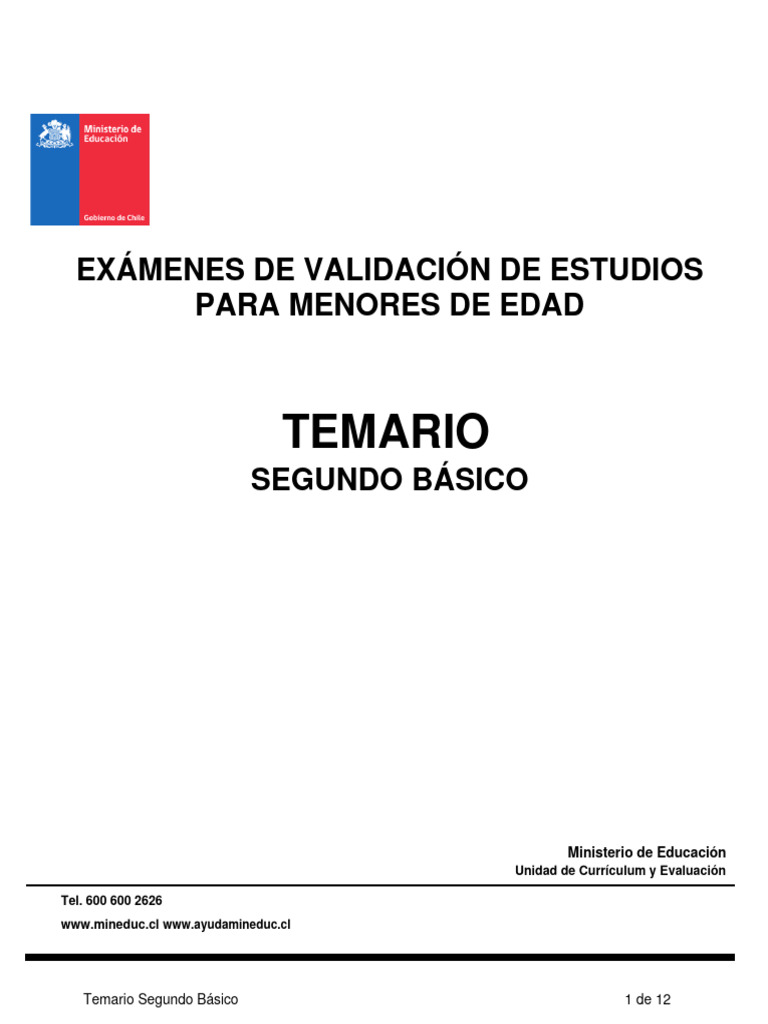 Temario Prueba | PDF | Multiplicación | Aprendizaje