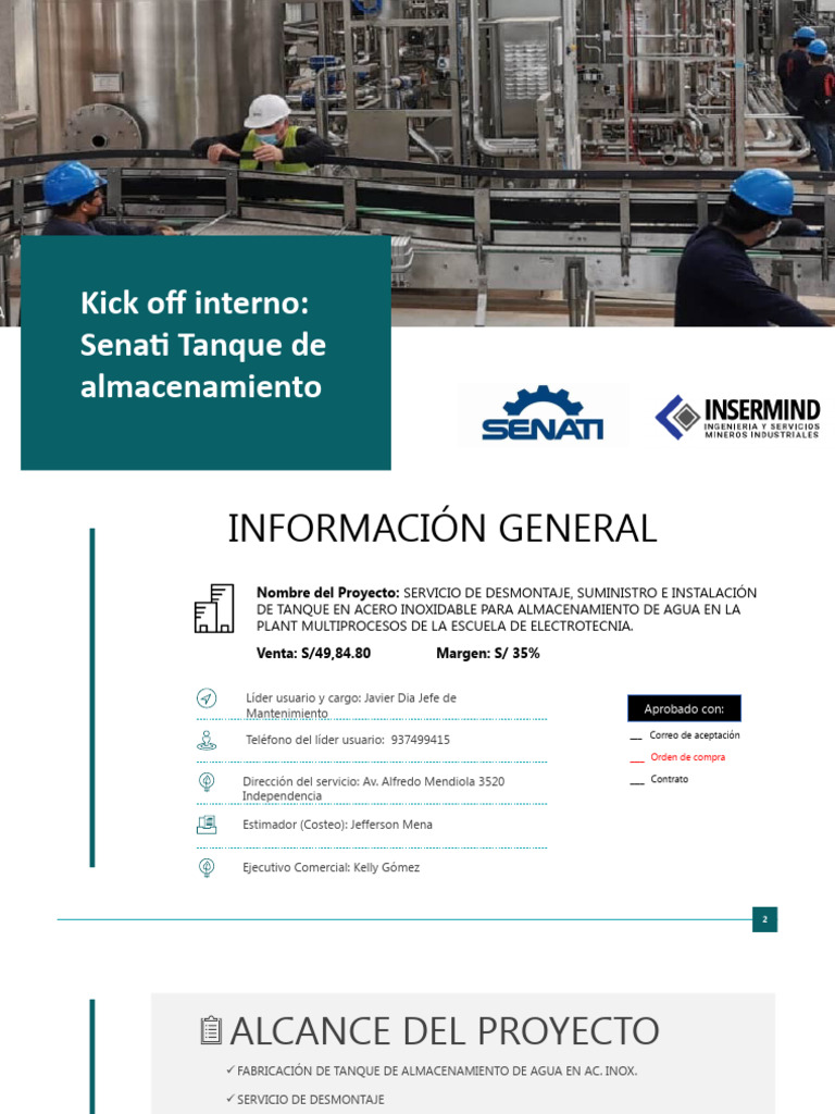 Project - Kick-Off (Interno) | PDF